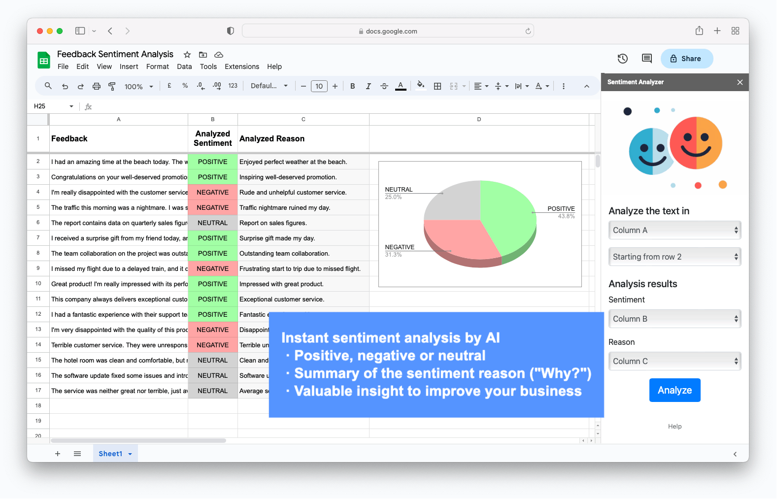 Sentiment Analyzer – Enstai.